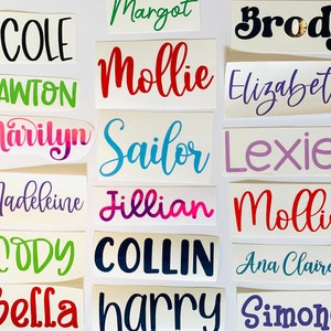 Last Name Vinyl Decal Sticker, DIY Sign, Last Name Initial Decal ...