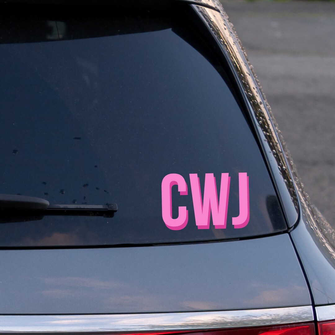 Shadow Double Layer Vinyl Decal, Preppy Bold Decal, Laptop Decal, Two ...