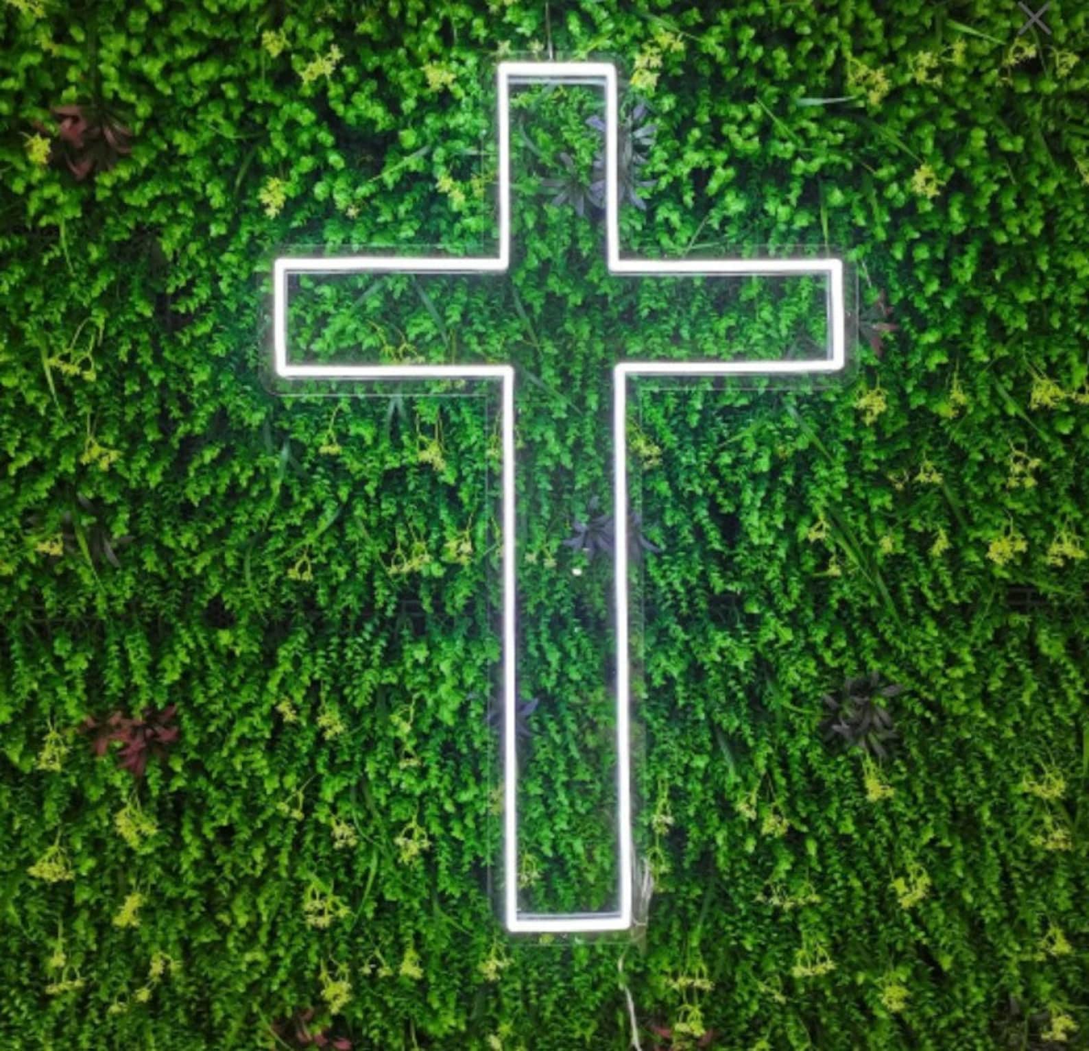 Holy Cross Neon Sign ~ Jesus Cross Neon Sign ~ Church Decor for Wedding ...