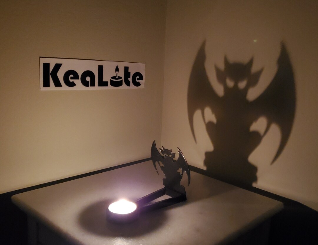Kealite Gargoyle/demon Shadow Caster (tealight Candles Sold Separately ...