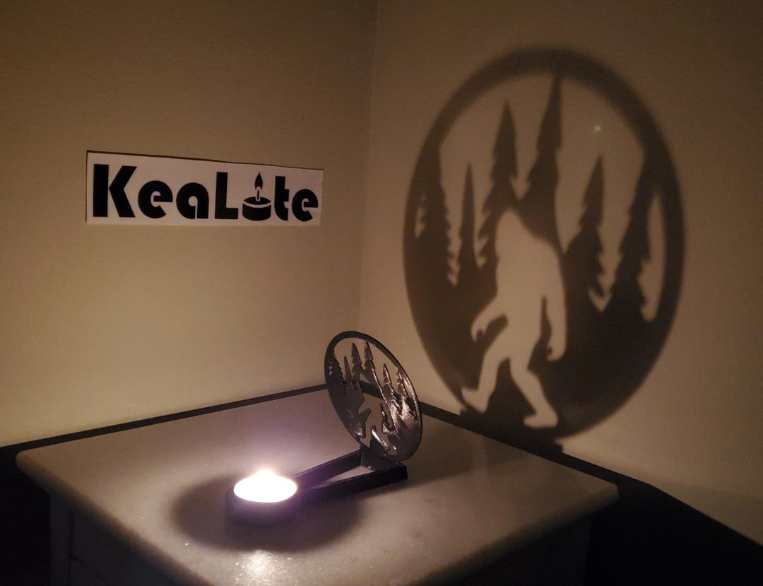 Kealite Bigfoot/sasquatch Shadow Caster (tealight Candle Sold ...