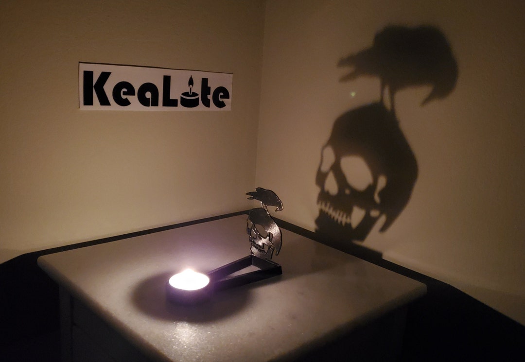 Kealite Nevermore/raven Shadow Caster (tealight Candles Sold Separately ...