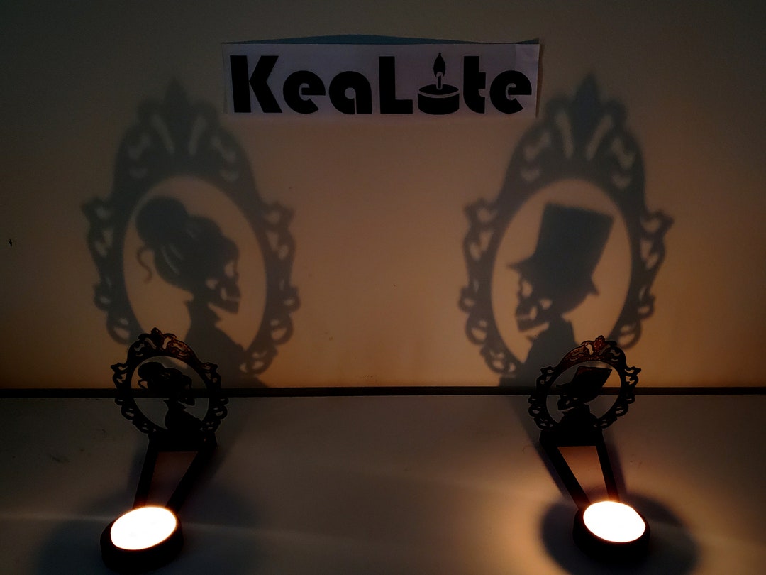 Kealite Skelton Portraits Shadow Caster (tealight Candle Sold ...