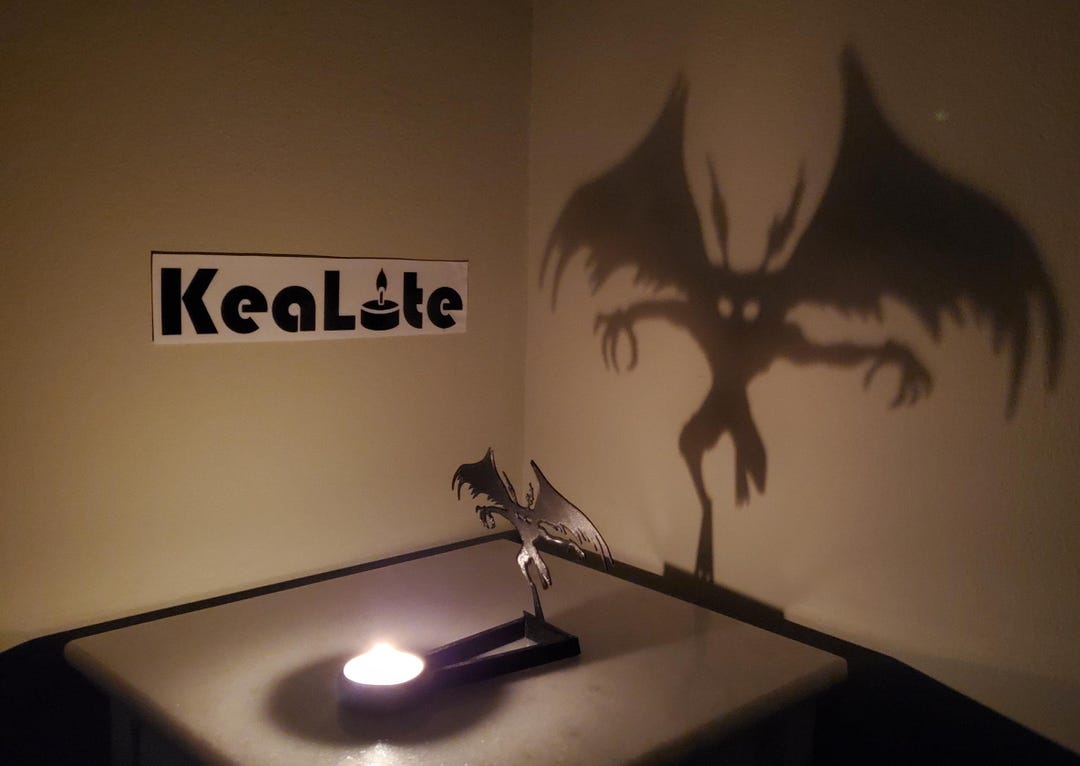 Kealite Mothman Shadow Caster (tealight Candle Sold Separately) *buy ...