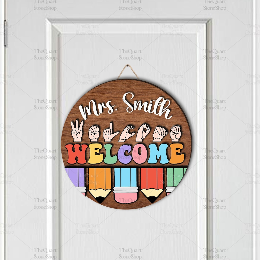 Personalized Sped Teacher Classroom 3D Wood Art, 2 Layer Art Piece Door ...