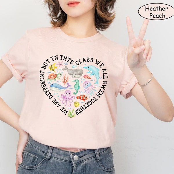 We Are All Different but in This Class We Swim Together - Etsy