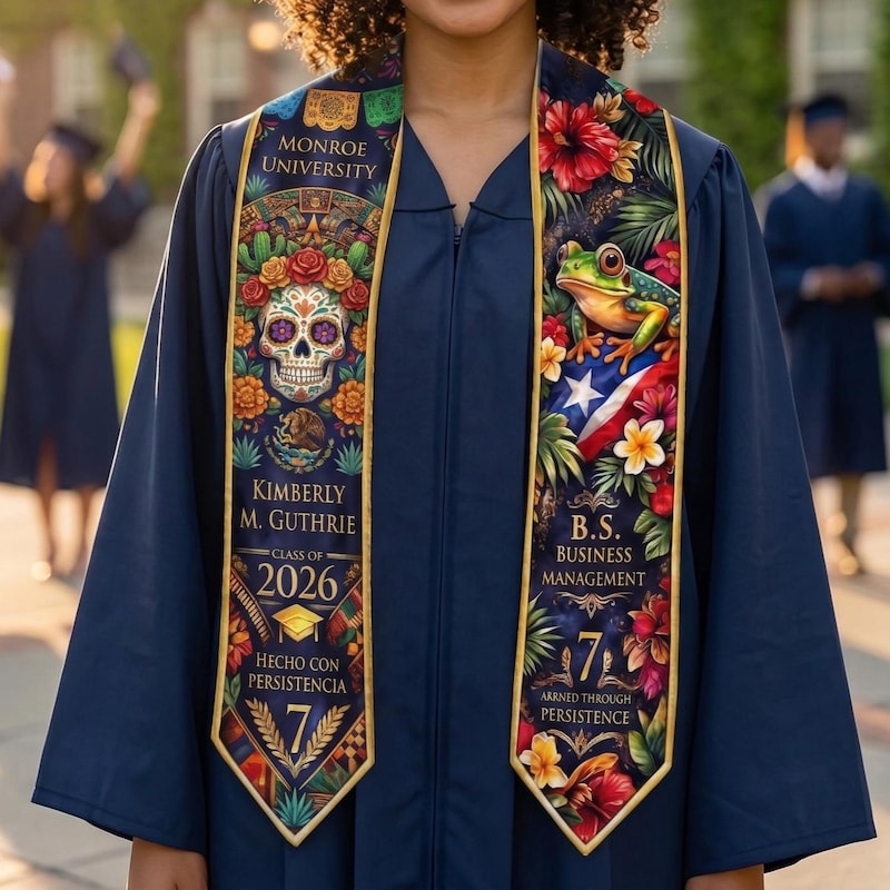 Graduation Stole Frog - Etsy