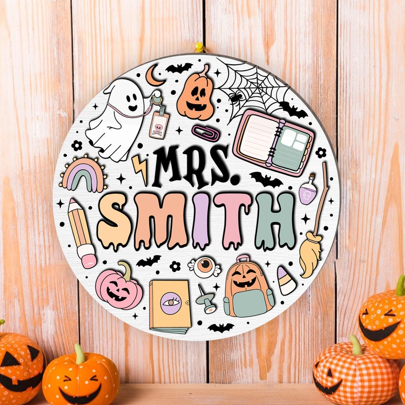 Halloween Classroom Door - Etsy