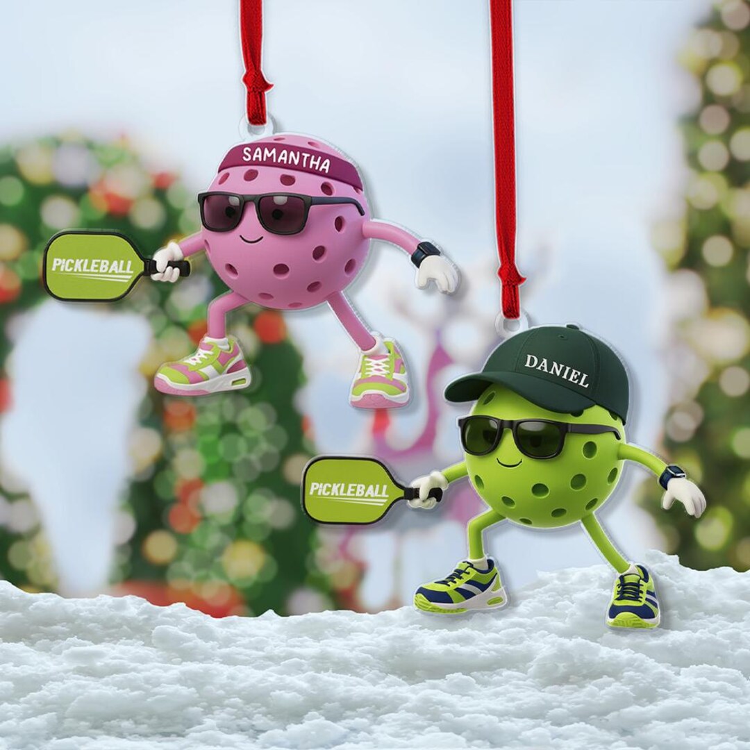 Custom Pickleball Christmas Ornament 2025, Personalized Xmas Gift for ...