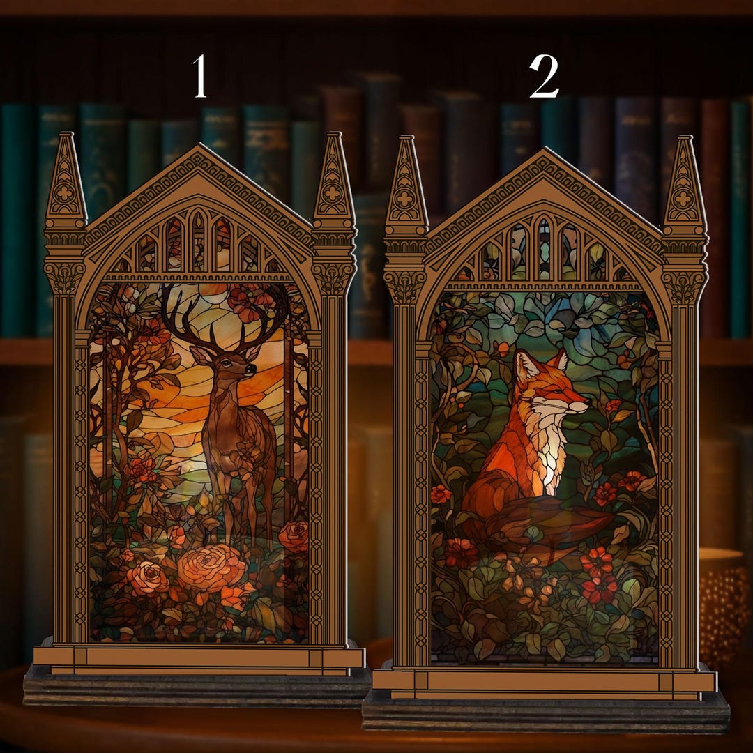 Cozy Glow Library Booknook, Wooden Book Nook With Candle, Fantasy ...
