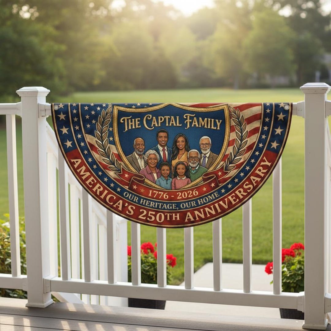 250th Anniversary USA Fan Flag, Semiquincentennial Liberty Bell ...