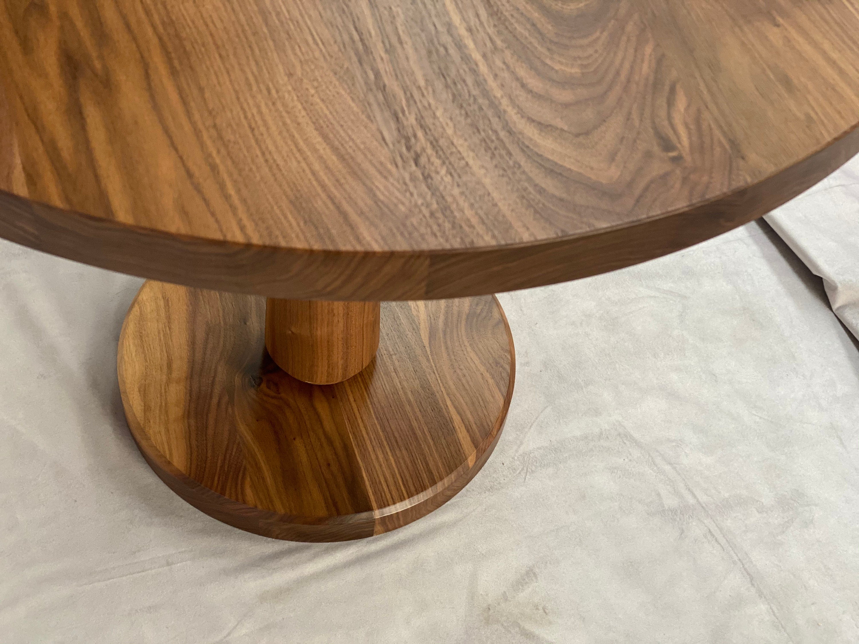 Walnut Table Dining Table 90 Round Solid Table - Etsy