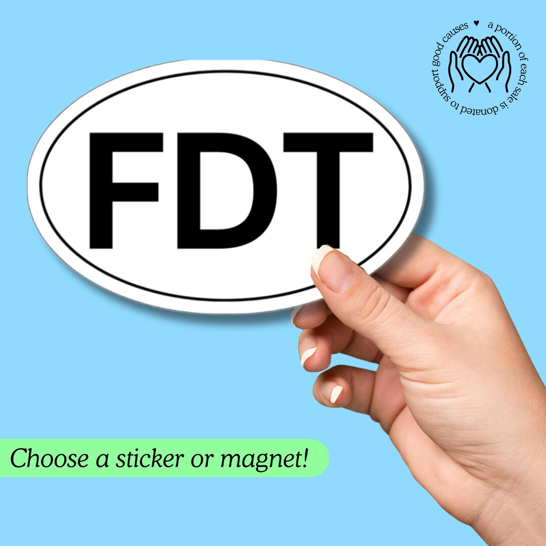 Subtle Anti Trump Magnet or Sticker, FDT Sticker Decal, Anti Trump ...
