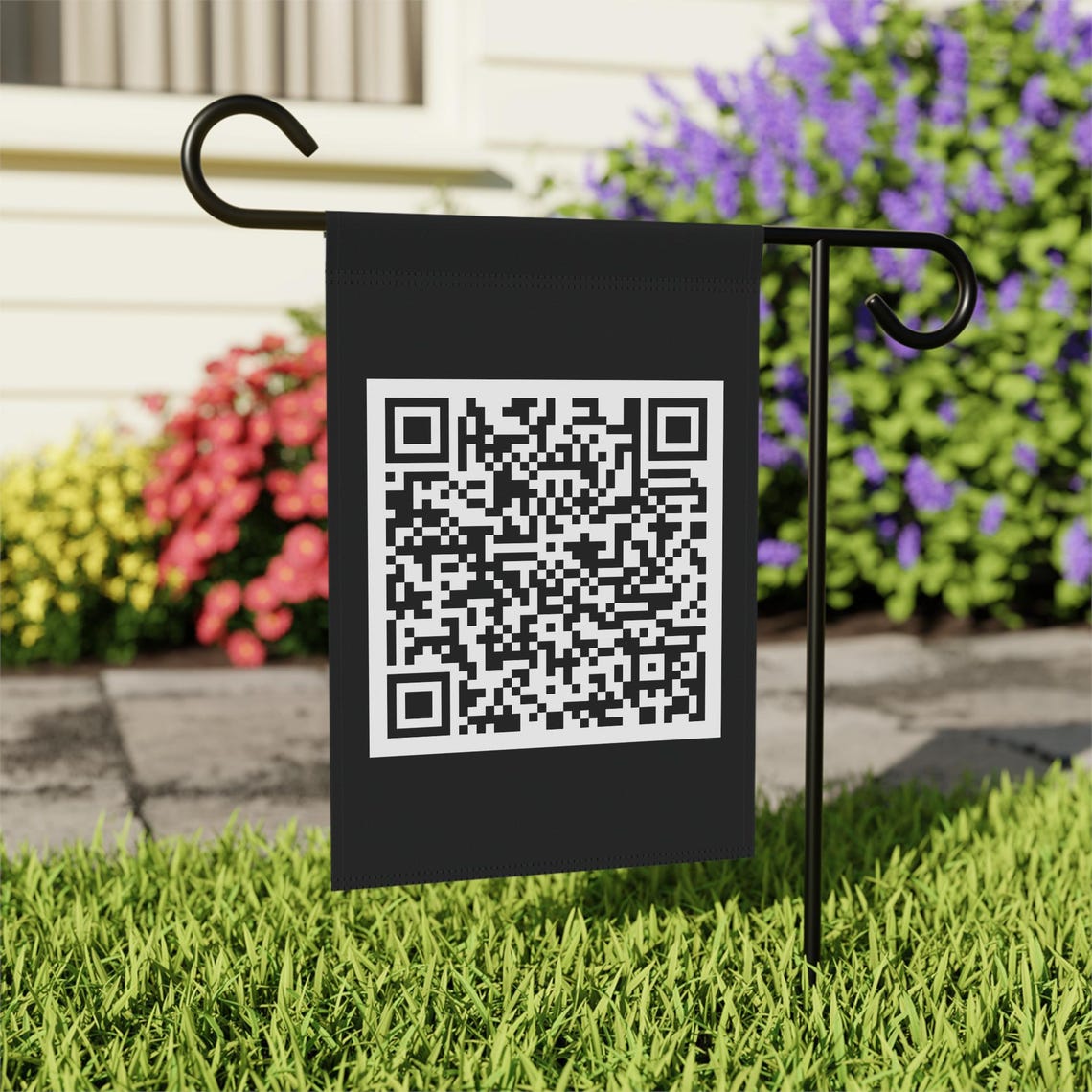 F*ck Trump QR Code Flag, Subtle Anti Trump Garden Flag, FDT Garden Flag ...