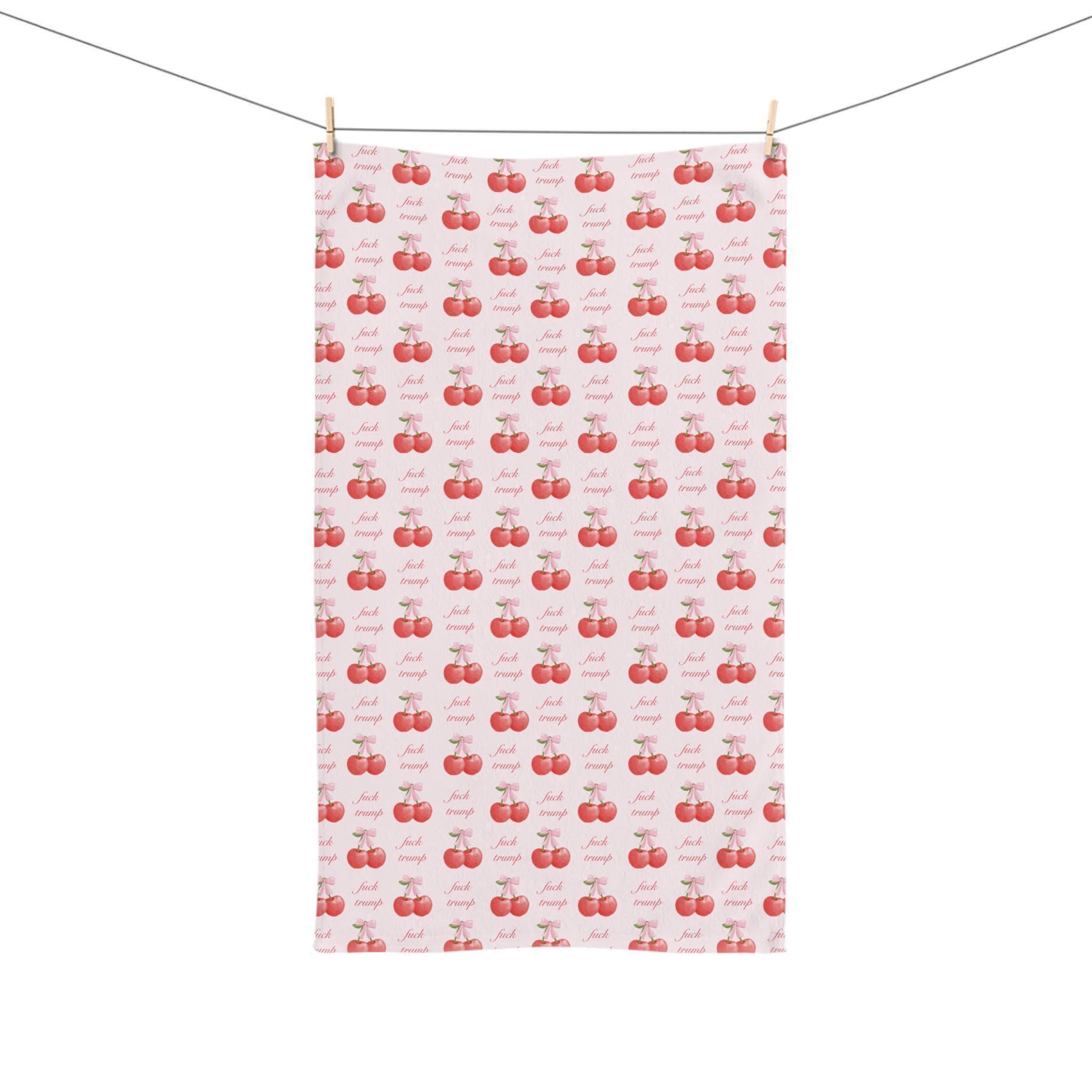 Subtle F*ck Trump Hand Towel, Funny Political Home Decor, Cherry ...