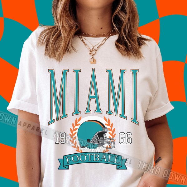 Miami Dolphins Shirt - Etsy