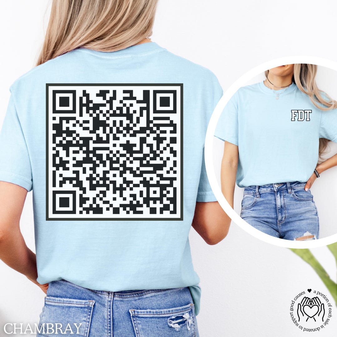 F*ck Trump QR Code T-shirt, Subtle Anti Trump Shirt, FDT T-shirt, Trump ...