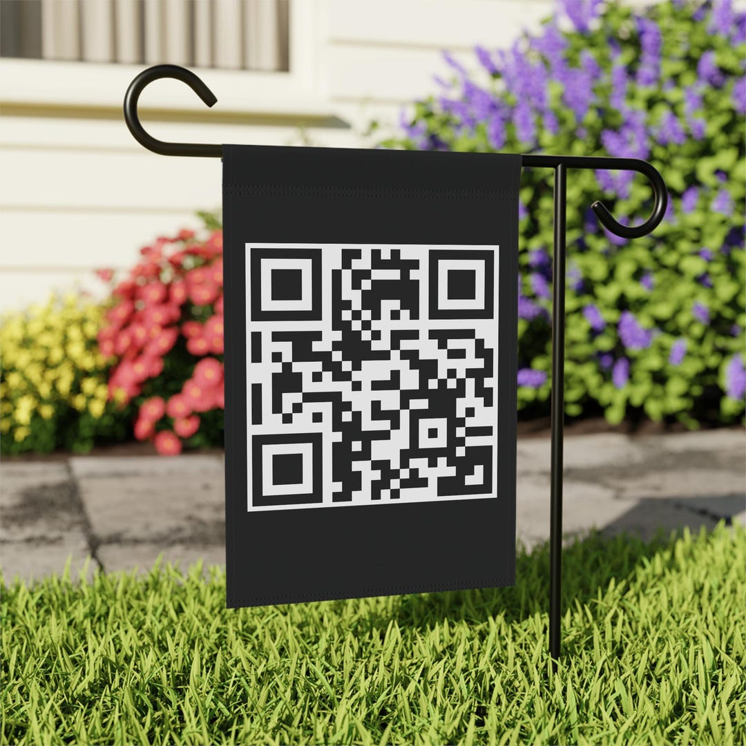 F*ck Trump QR Code Flag, Subtle Anti Trump Garden Flag, FDT Garden Flag ...
