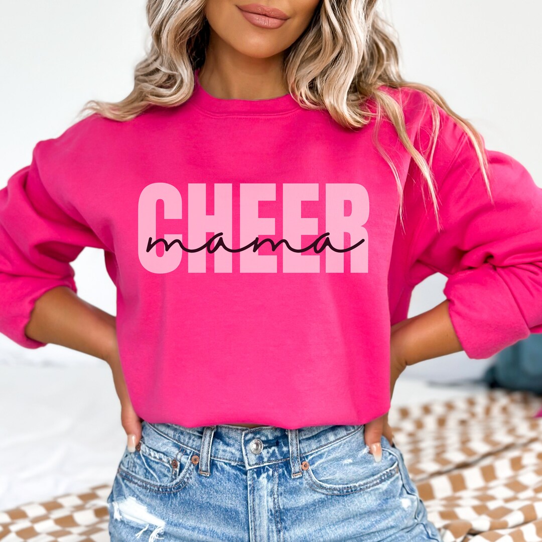 Cheer Mama Sweatshirt, Cheer Mom Crewneck, Cheer Competition Apparel ...