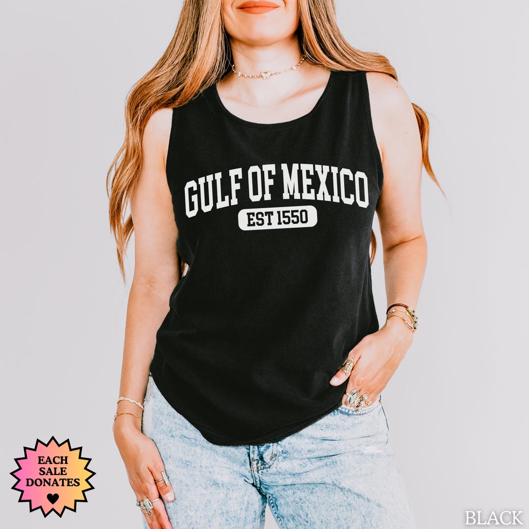 Gulf of Mexico Tank Top, Gulf of Mexico Est 1550 Tank, Subtle Anti ...