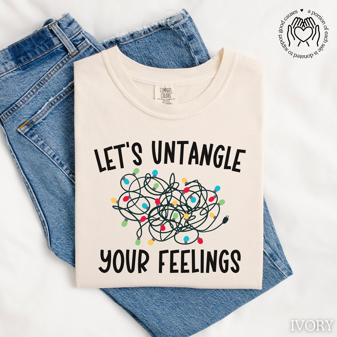 Let's Untangle Your Feelings Shirt, School Counselor Christmas Crewneck ...
