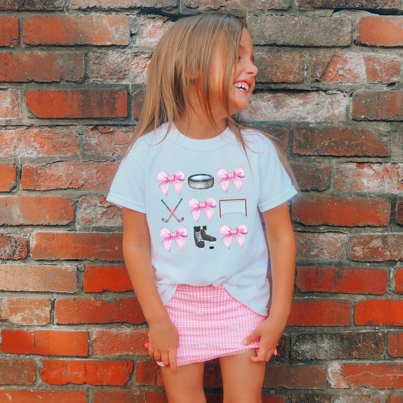 Coquette Hockey Bow Shirt - Etsy