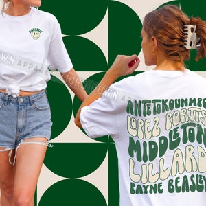 Retro Milwaukee Bucks Basketball Players T-shirt, Milwaukee Basketball ...