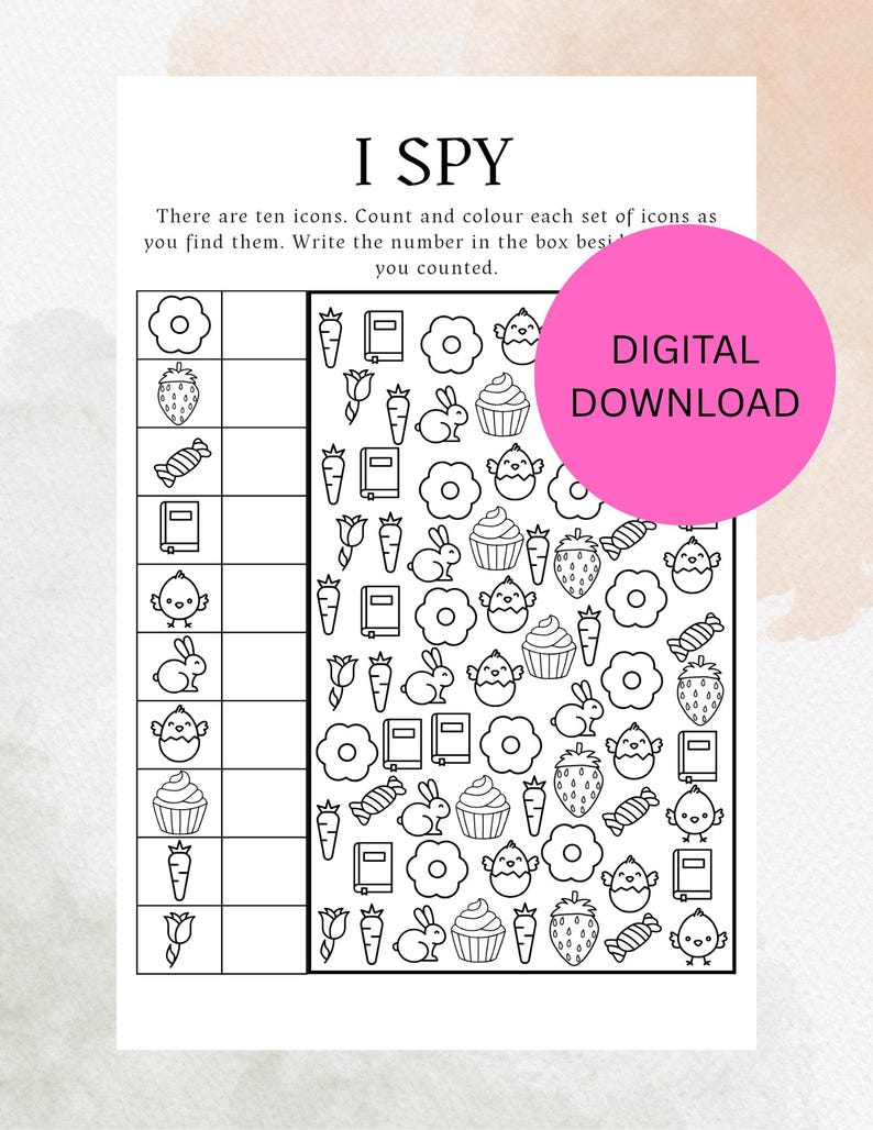 17 Pages- Kids Colouring and Activity Book, Printable Activity Bundle ...