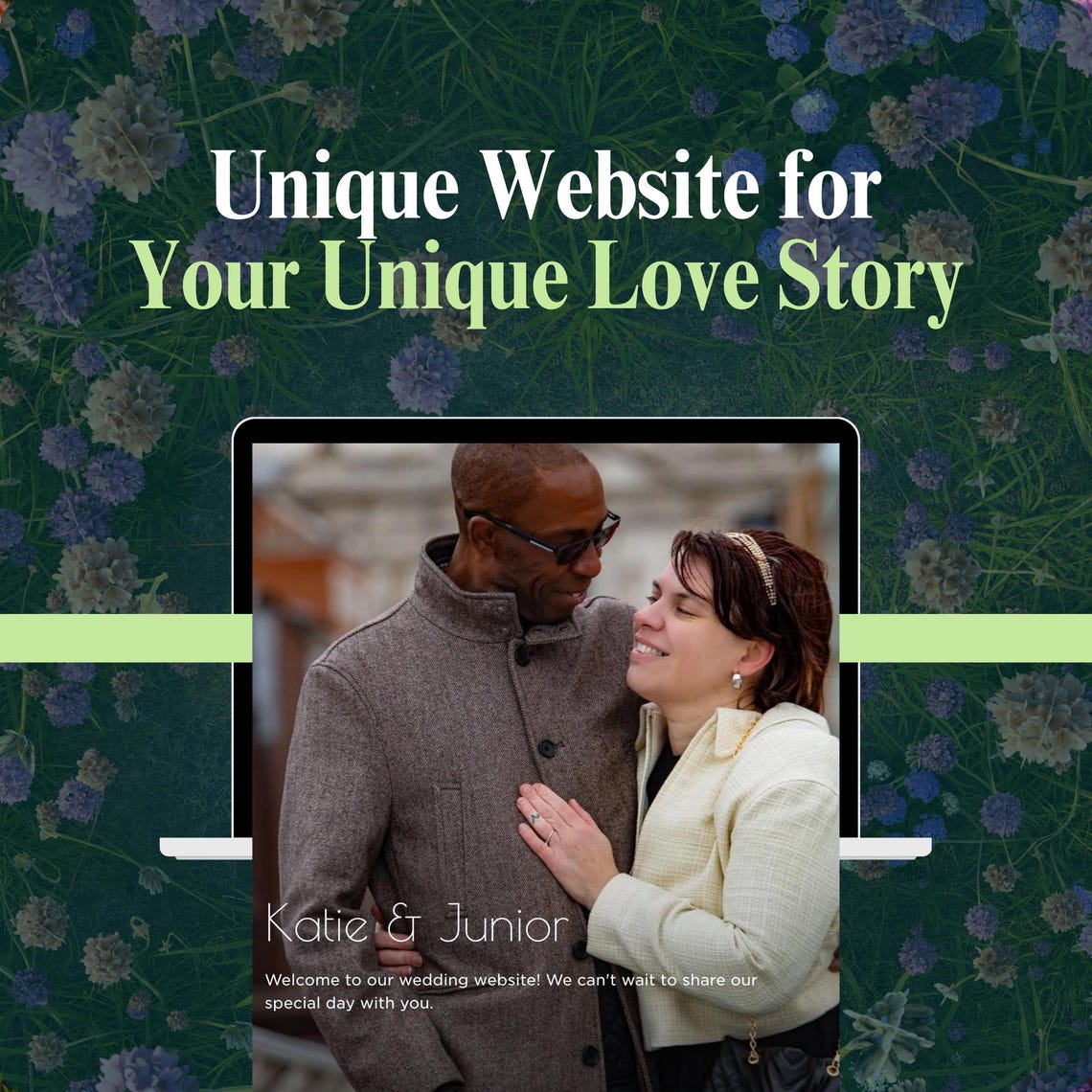 Custom Wedding Website Design | Withjoy Full Editing + RSVP & Guest ...