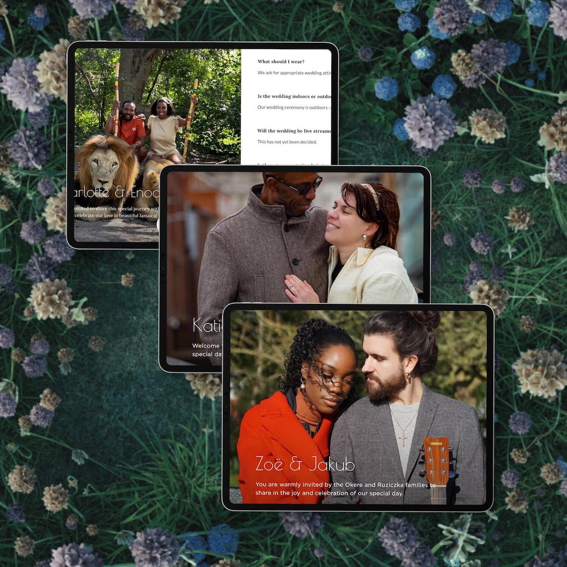 Custom Wedding Website Design | Withjoy Full Editing + RSVP & Guest ...