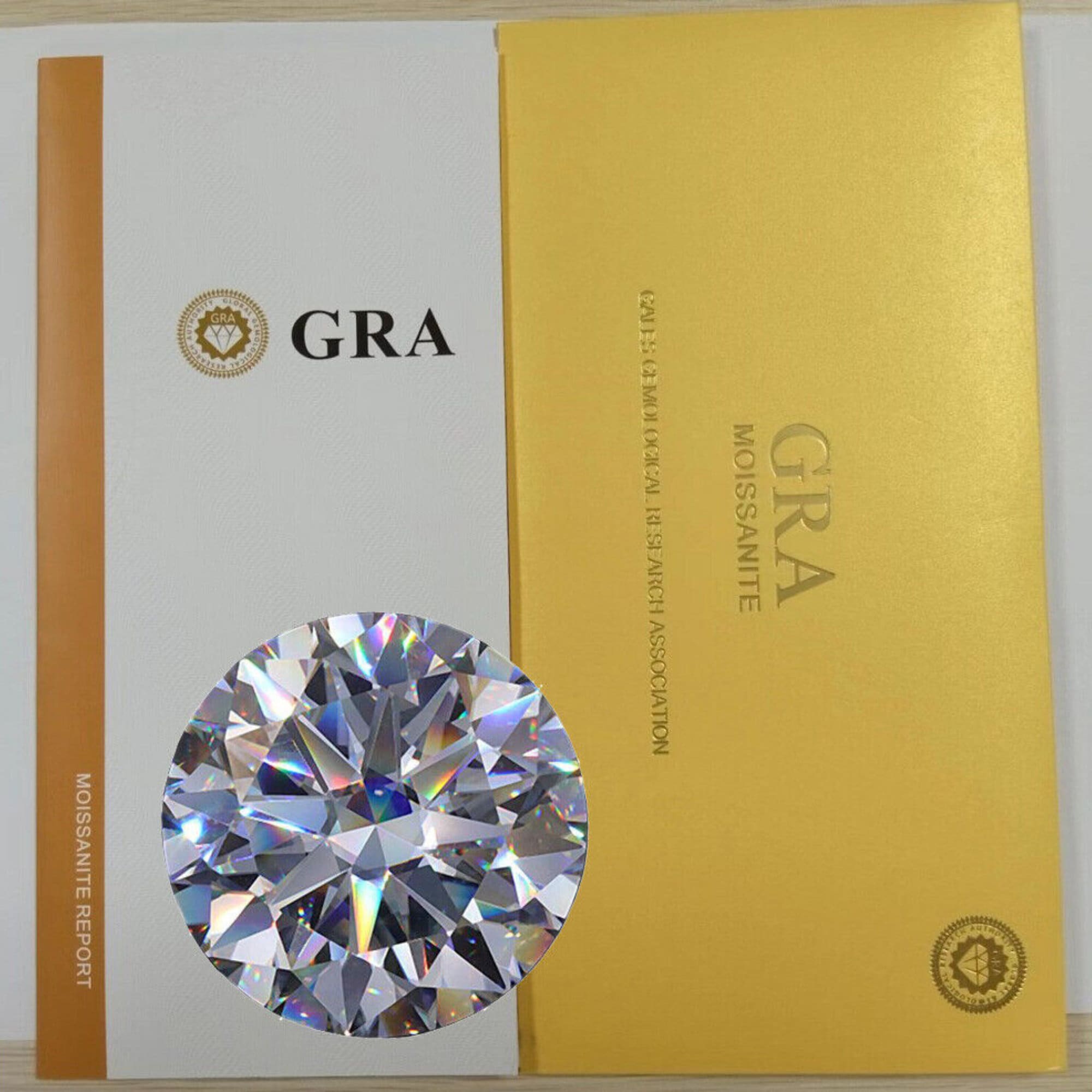 GRA Certified Round Brilliant Created Diamond Stud Earrings - Etsy