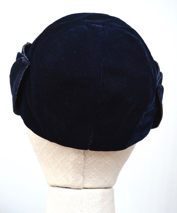 1950s Marten Model, Deep Inky Midnight blue velvet, L… - Gem