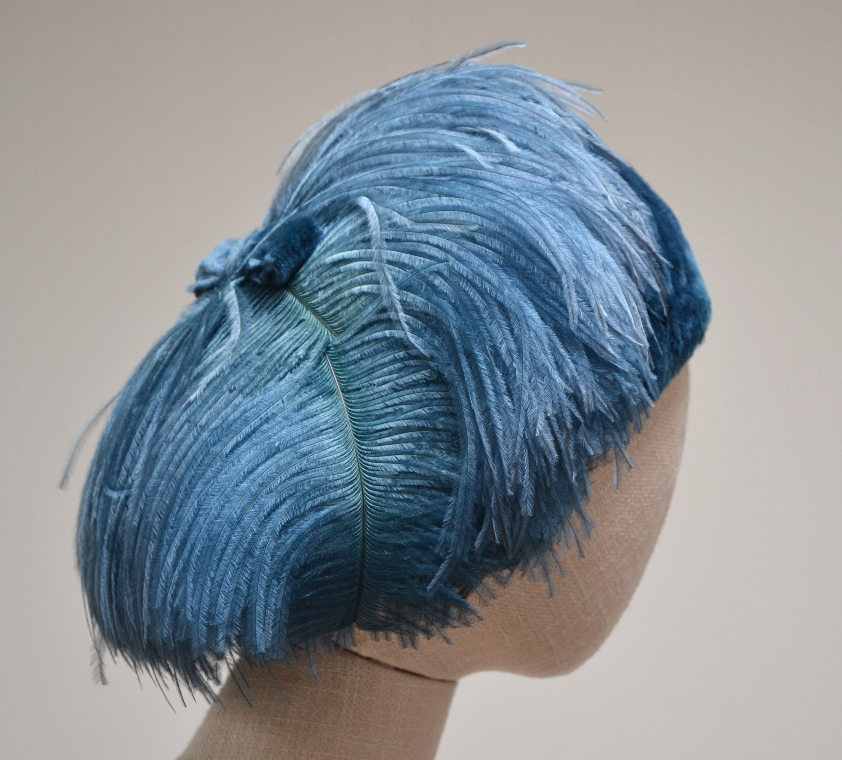 1960s Miss Fay Mountain Blue Bird of Paradise Feather - Etsy