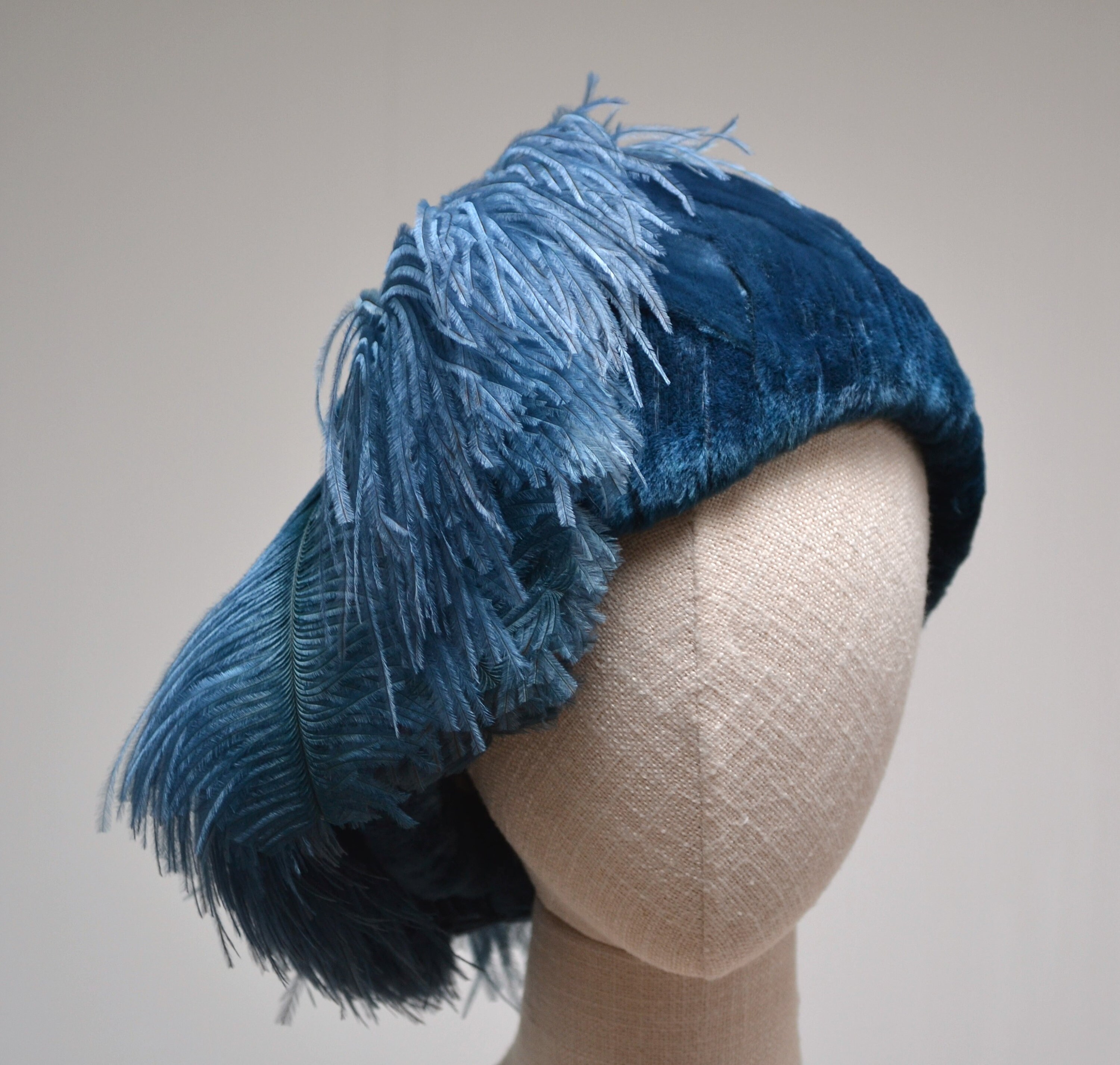 1960s Miss Fay Mountain Blue Bird of Paradise Feather - Etsy