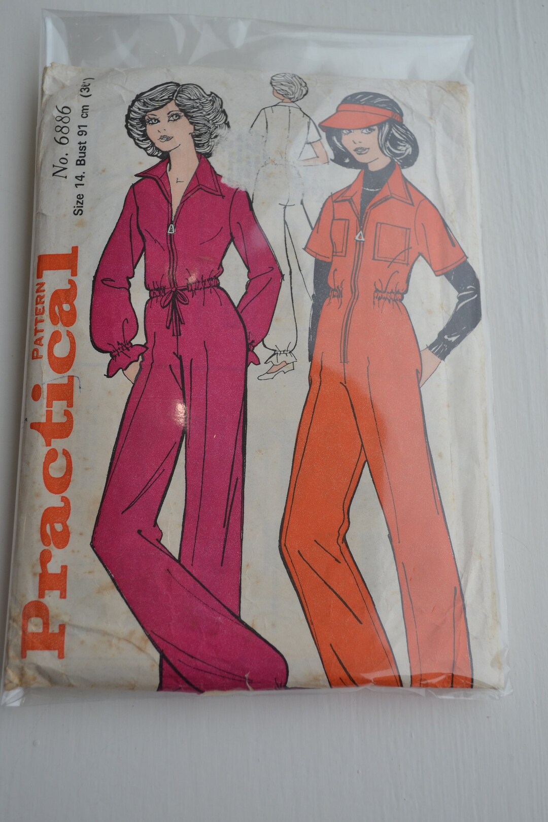 1970s, Practical Pattern 6886 Sewing Pattern, UK10, Charlies Angels ...