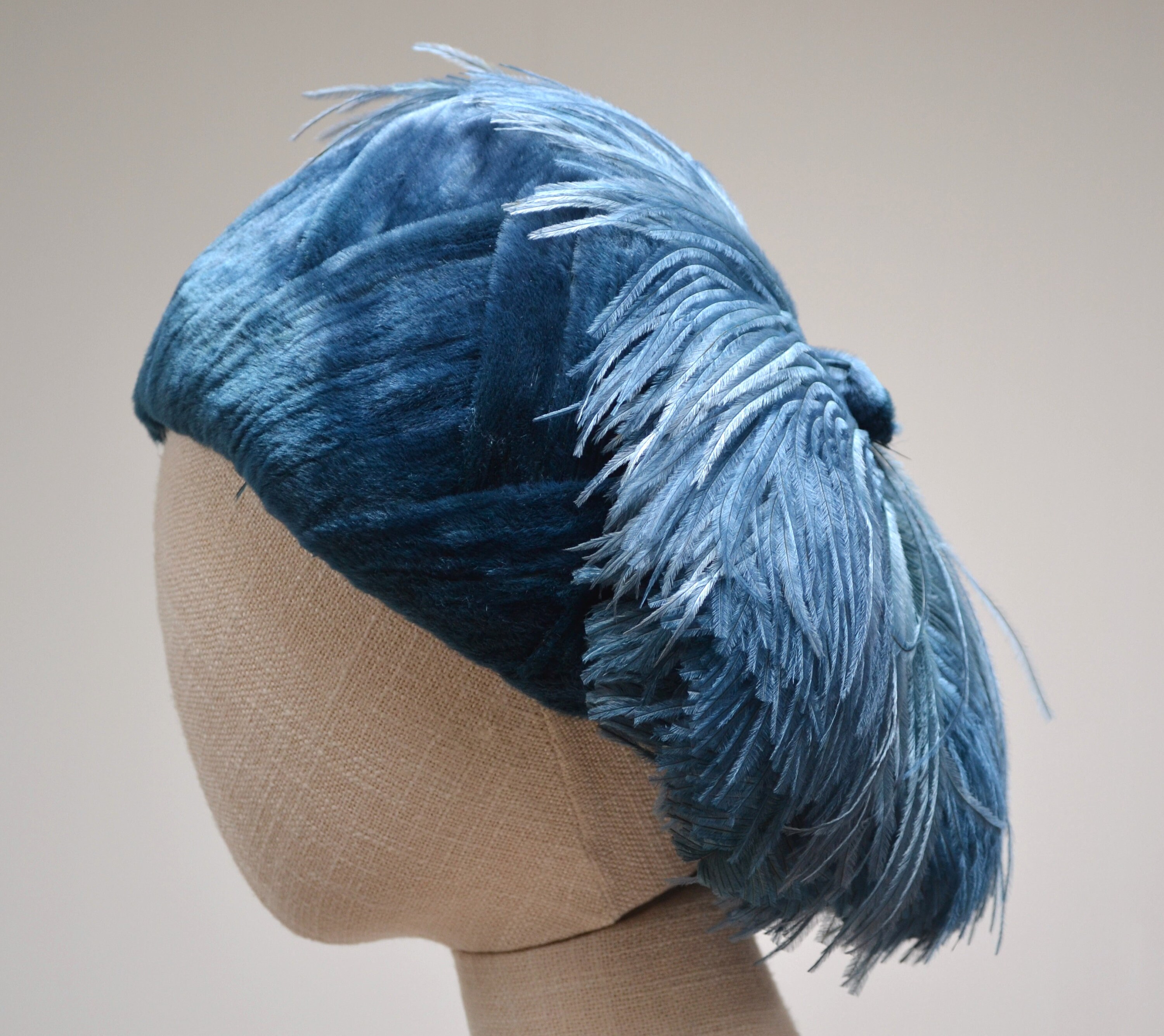 1960s Miss Fay Mountain Blue Bird of Paradise Feather - Etsy