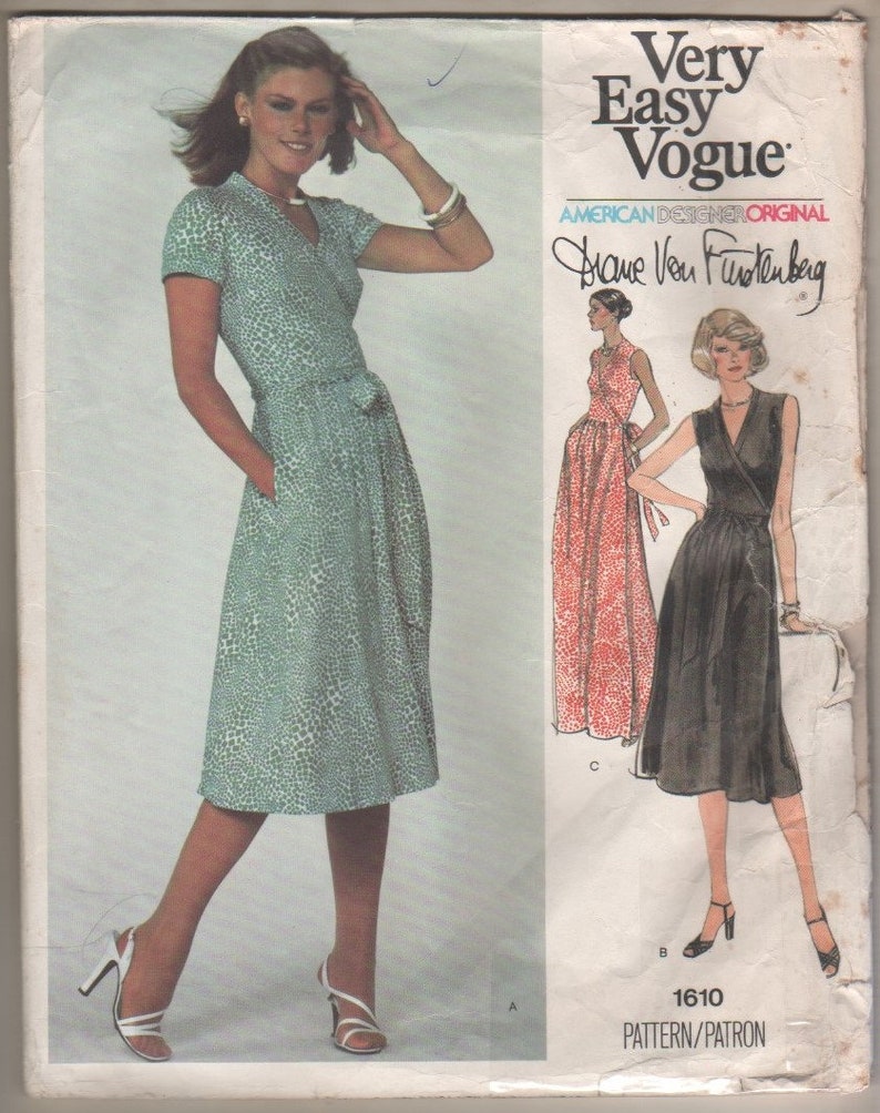 RARE Vintage Vogue American Designer Original Diane Von Furstenberg ...