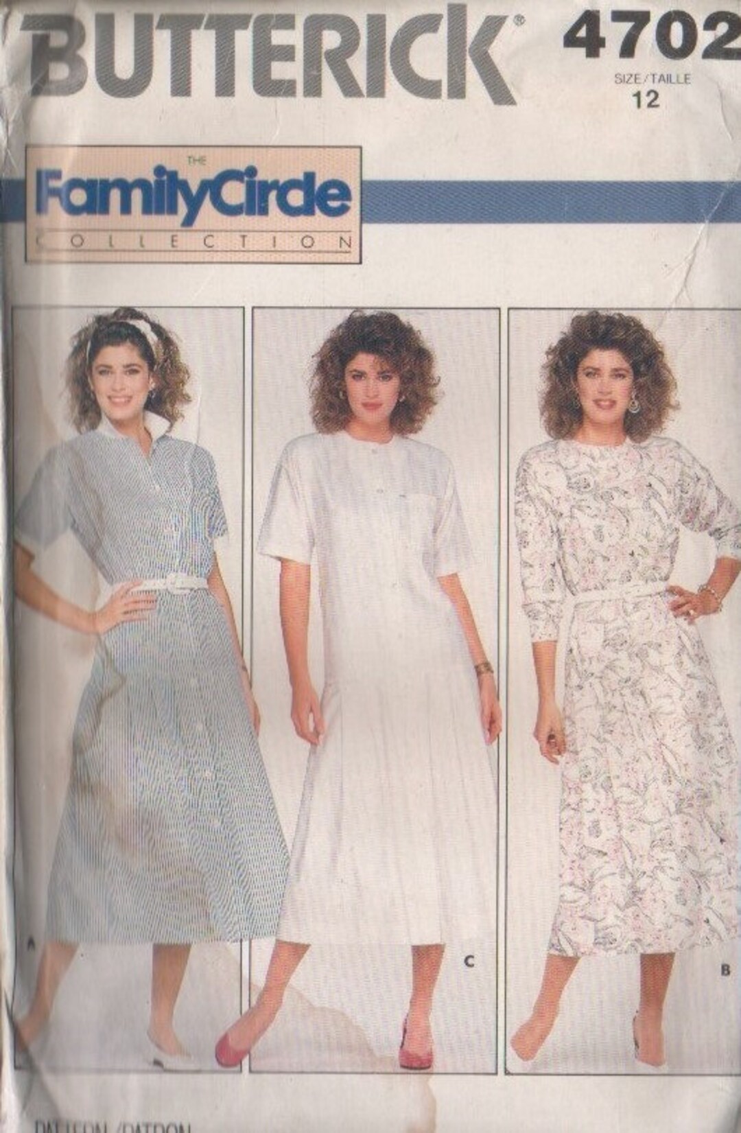 Vintage Butterick Pattern #4702 UNCUT Sewing Dressmaking Pattern Ladies ...