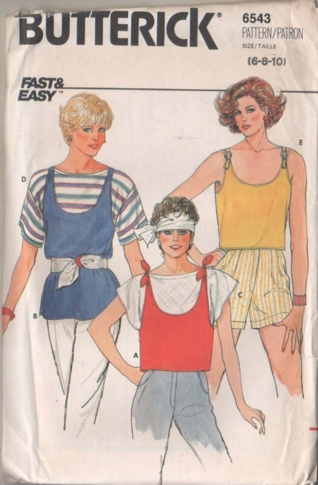 Vintage Butterick Pattern #6543 UNCUT See & Sew Dressmaking Pattern Set ...