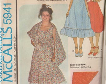 Vintage Mccall's 4250 Sewing Pattern Dressmaking Misses Party Dress ...