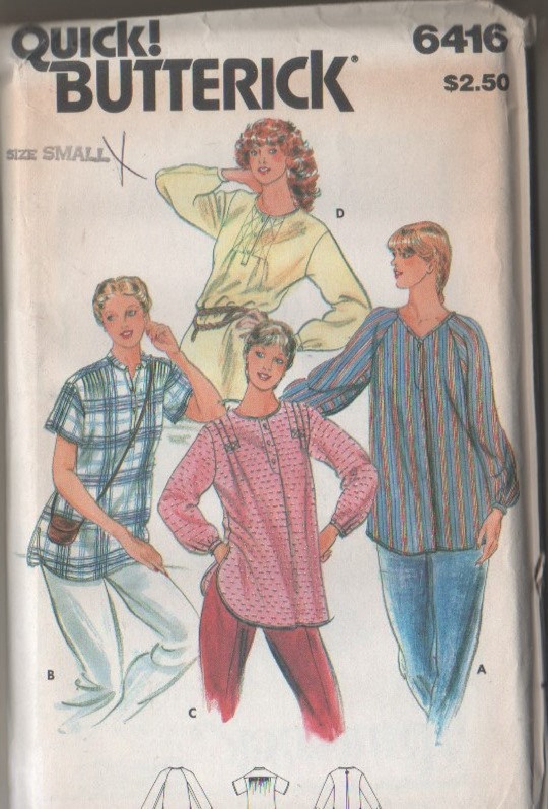Vintage Butterick Pattern #6416 UNCUT Sewing Dressmaking Pattern Ladies ...