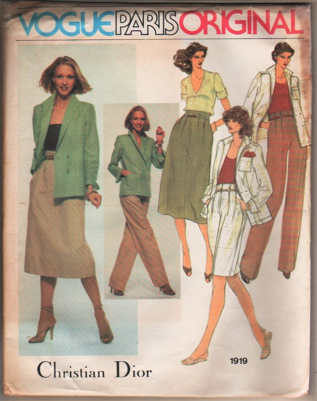 Vintage Vogue Paris Original Christian Dior Dressmaking Sewing Pattern ...