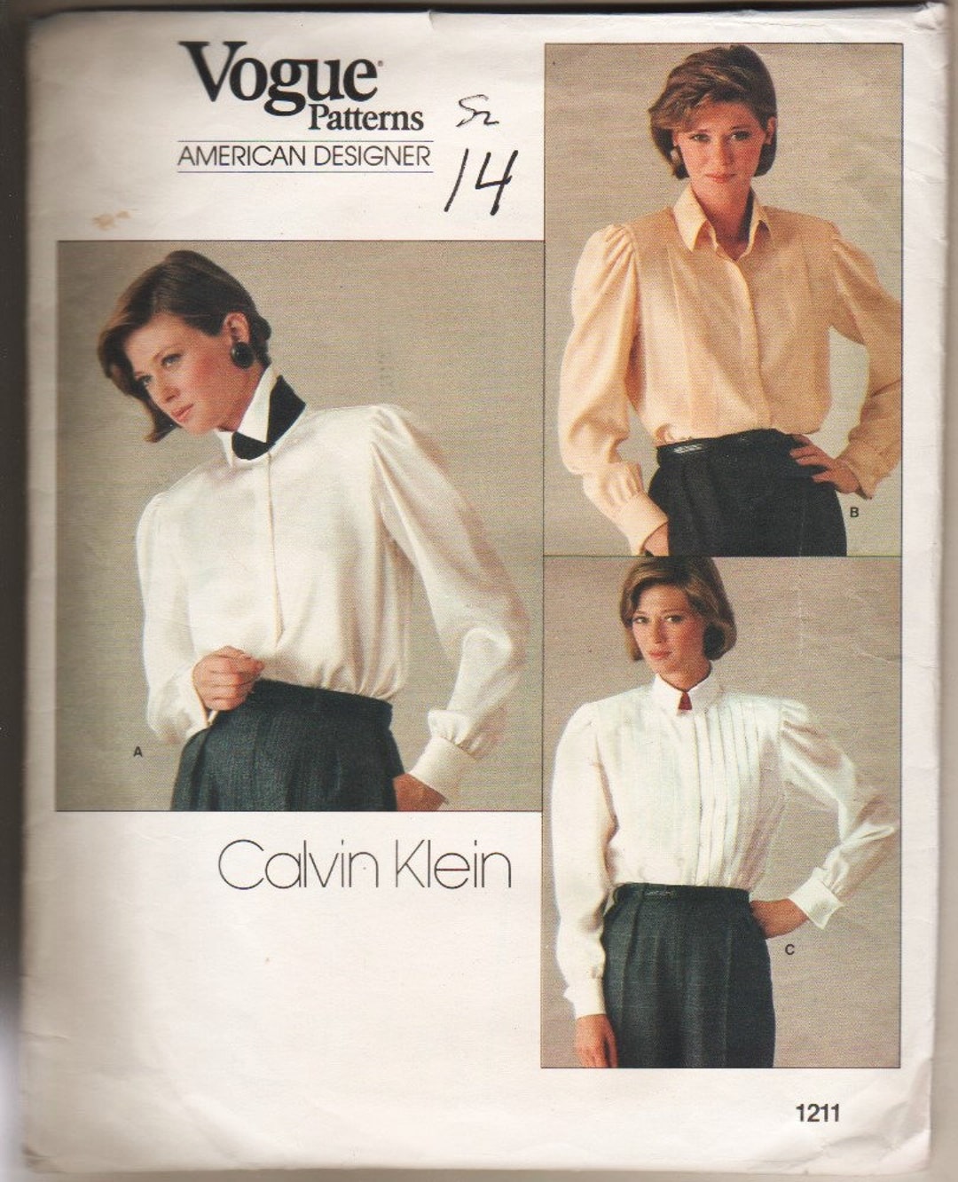 Vintage Vogue American Designer Dressmaking Sewing Pattern by Calvin ...