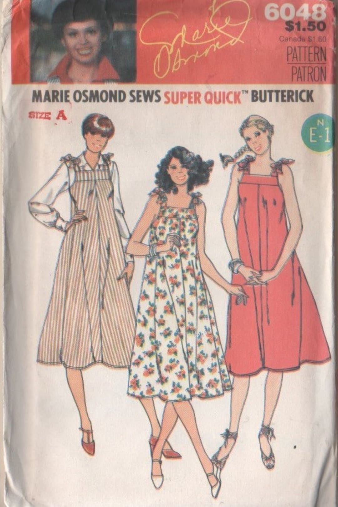 Vintage Butterick Pattern #6048 UNCUT Sewing Dressmaking Pattern Ladies ...