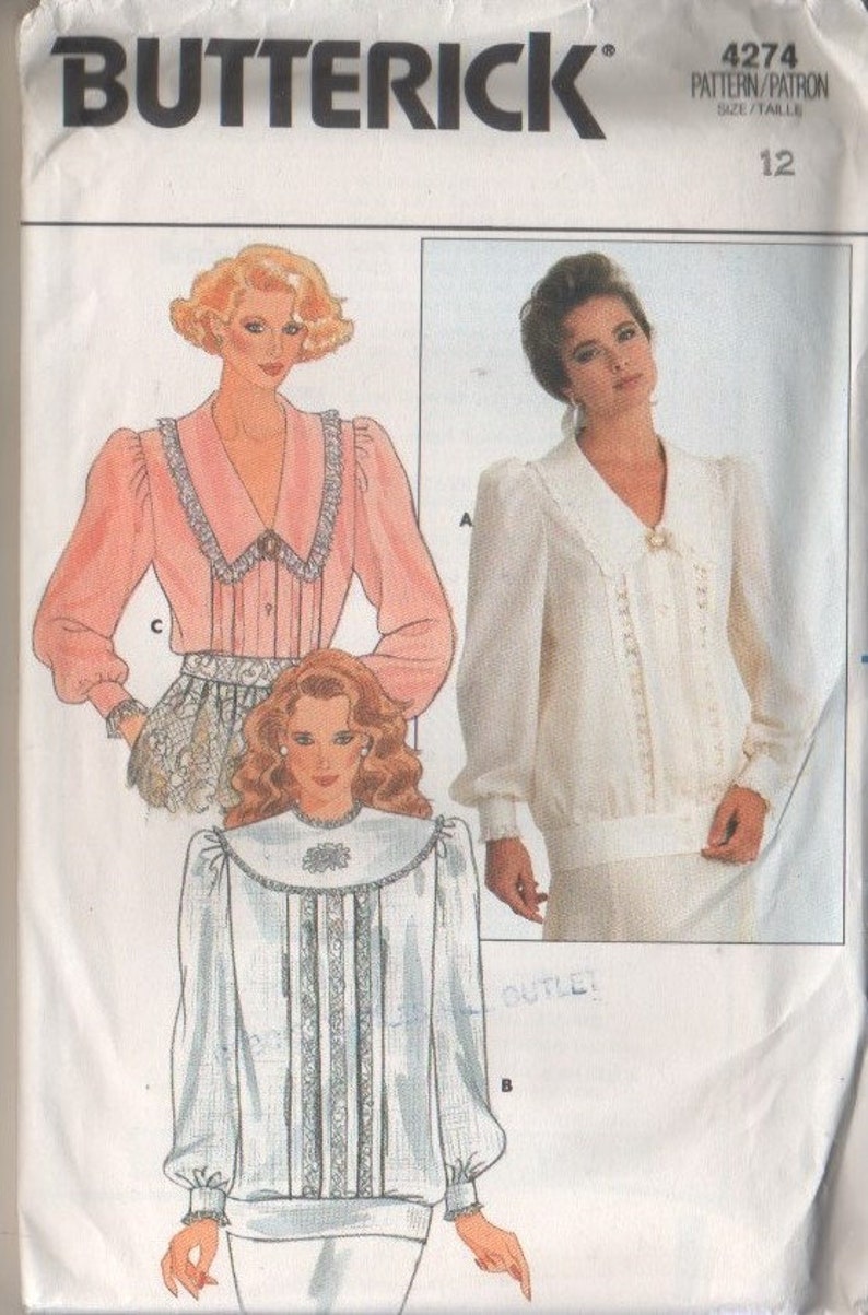 Vintage Butterick Pattern #4274 UNCUT Sewing Dressmaking Pattern Misses ...