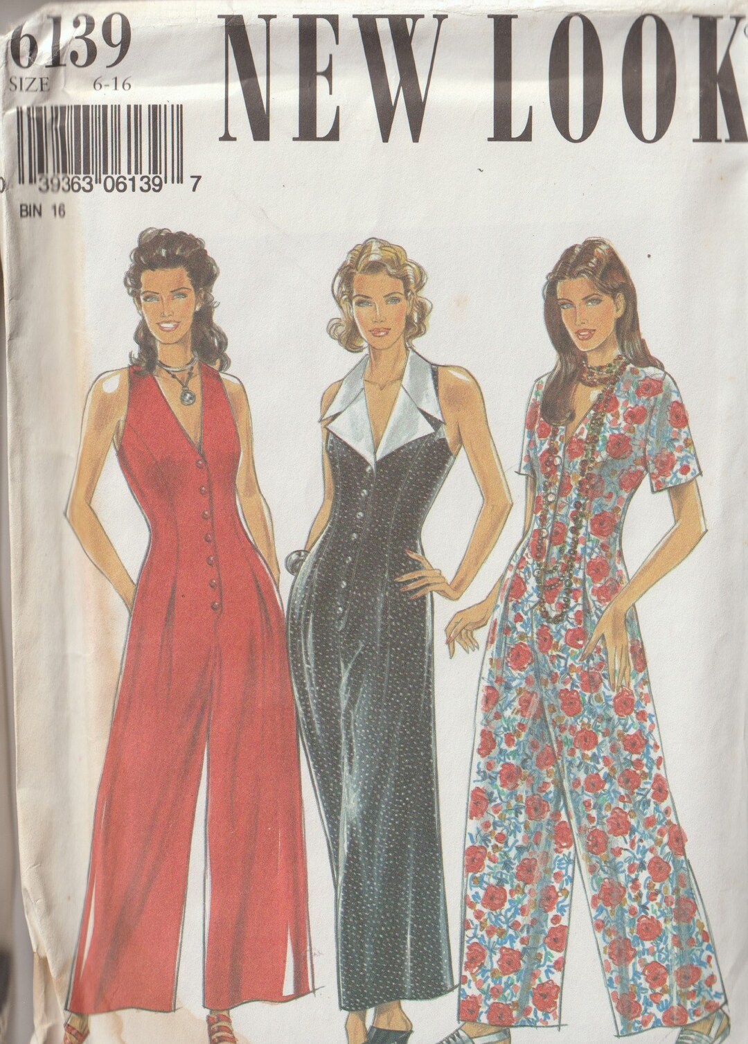 Vintage New Look Company Pattern #6139 UNCUT Sewing Dressmaking Pattern ...