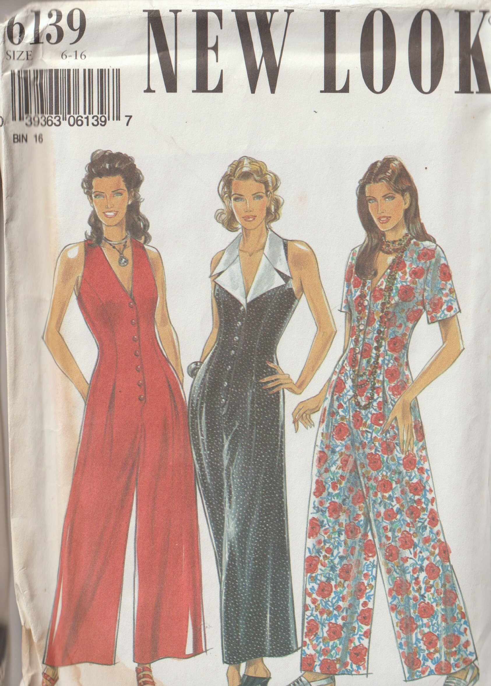 Vintage New Look Company Pattern 6139 UNCUT Sewing Dressmaking Pattern ...
