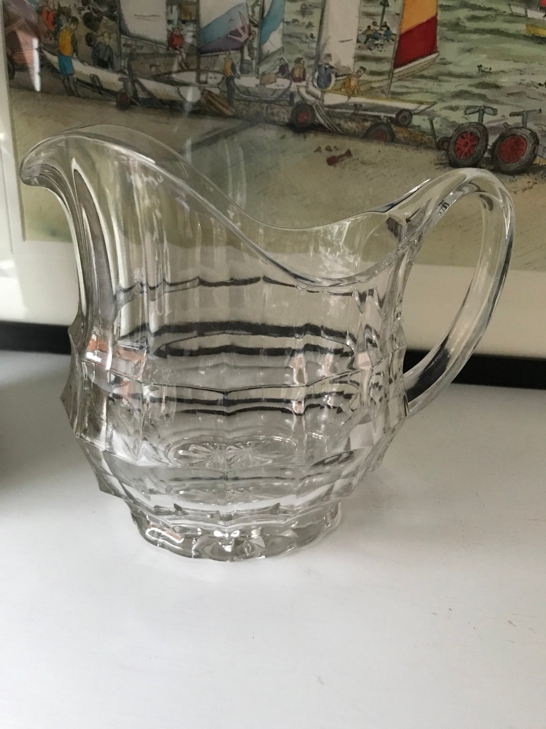 Vintage Large Glass Jug - Etsy