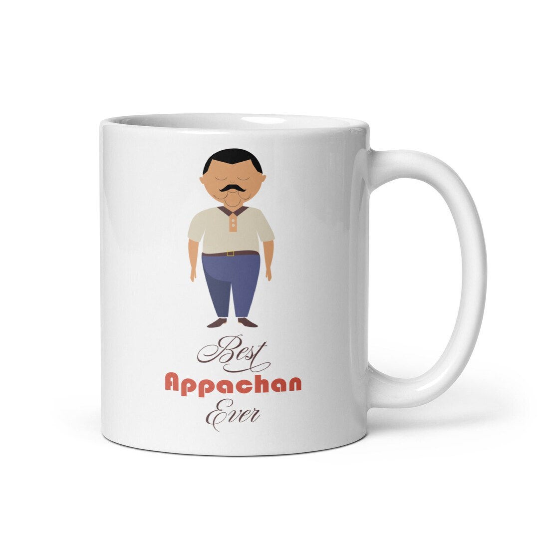 Best Appachan Ever | Full Black Hair | White Mug - Etsy