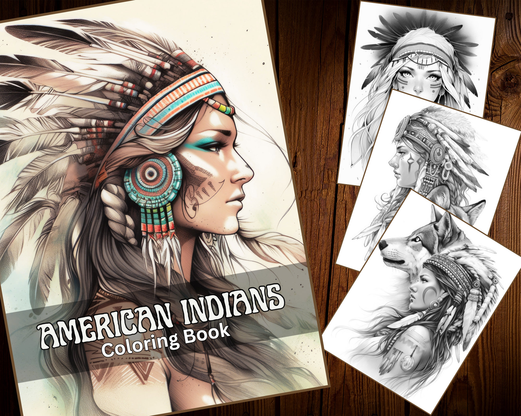 Discover the Beauty of Native American Art in a Relaxing Coloring Book ...
